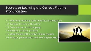 Pronunciation and philippine dictionaries (philippine lexicography) | PPT