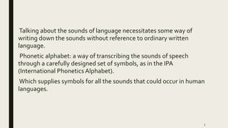 Pronunciation chapter 4 | PPT