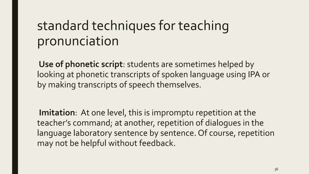 Pronunciation chapter 4 | PPT