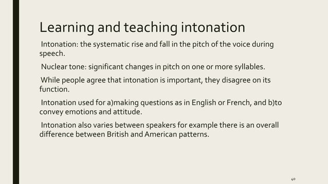 Pronunciation chapter 4 | PPT