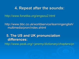 Pronunciation Class | PPT