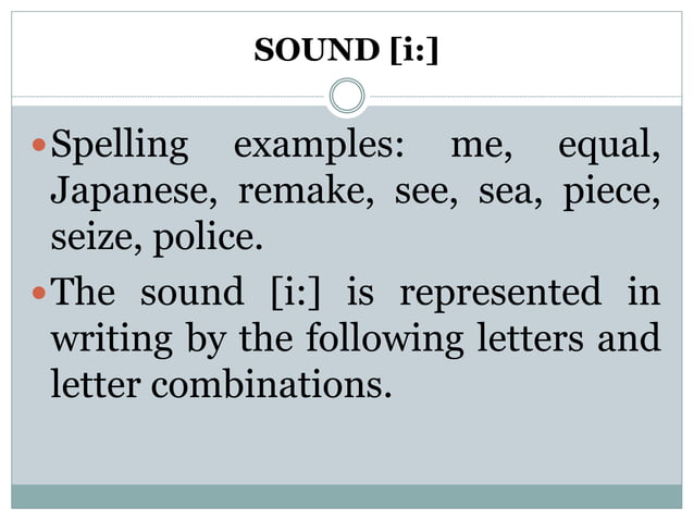 Pronunciation (Consonant Letter) | PPT
