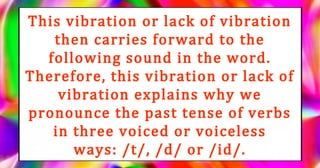 Pronunciation final ed sounds ppt | PPT