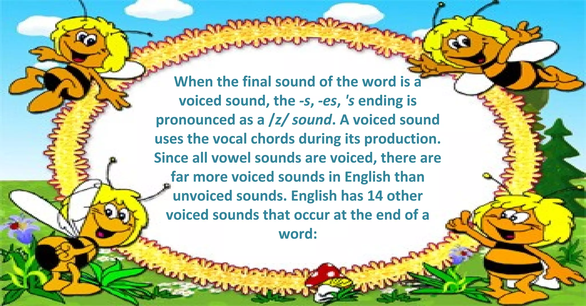 Pronunciation final s sounds ppt | PPT