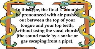 Pronunciation final s sounds ppt | PPT