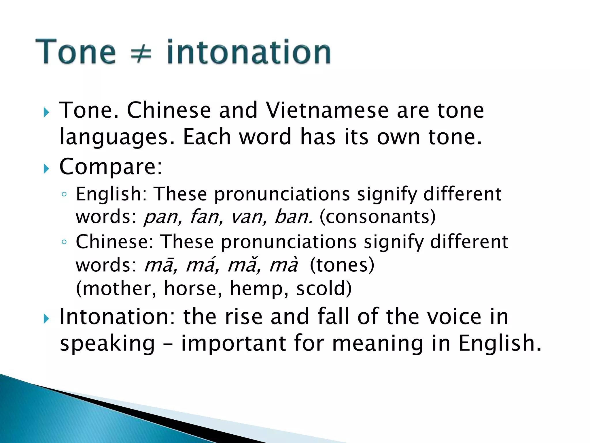 English Pronunciation for Chinese and Vietnamese Speakers | PPTX