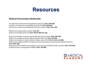 Pronunciation For Medical English | PDF