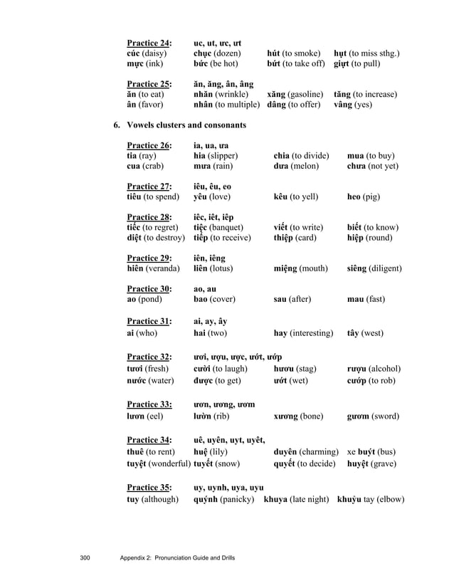 Pronunciation guide and drills | PDF