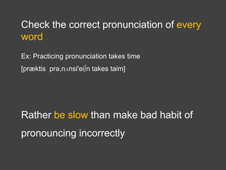 Pronunciation: Help Yourself | PPTX