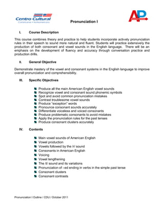 Advanced Pronunciation ap 3 | PDF