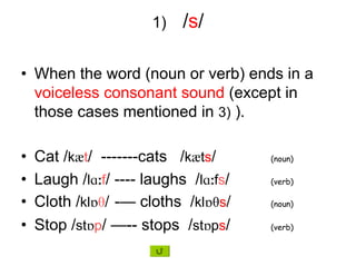 Pronunciation of -(e)s | PDF