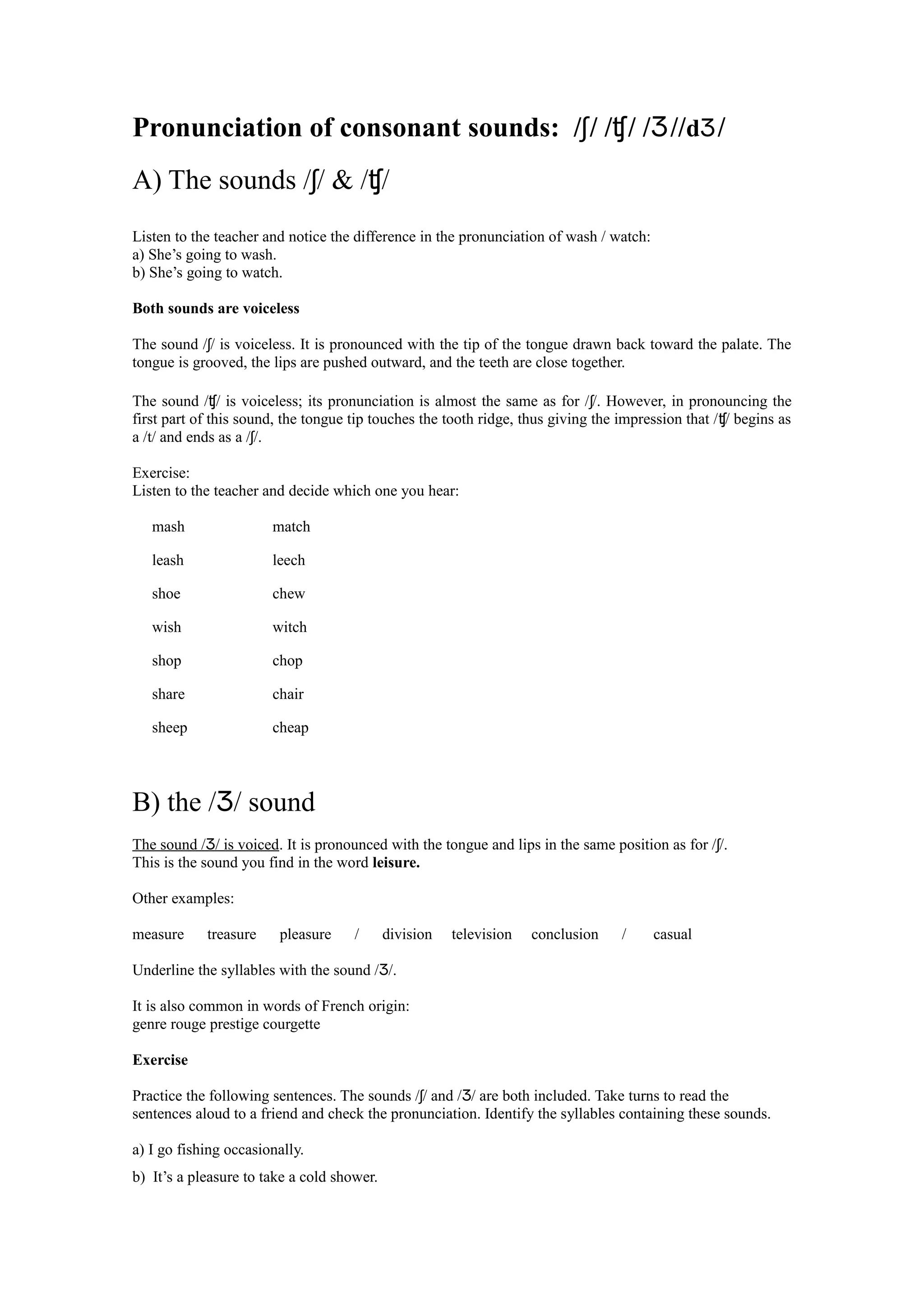 Pronunciation of consonant sounds ed | ODT
