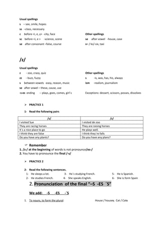 Pronunciation part 1 | DOC