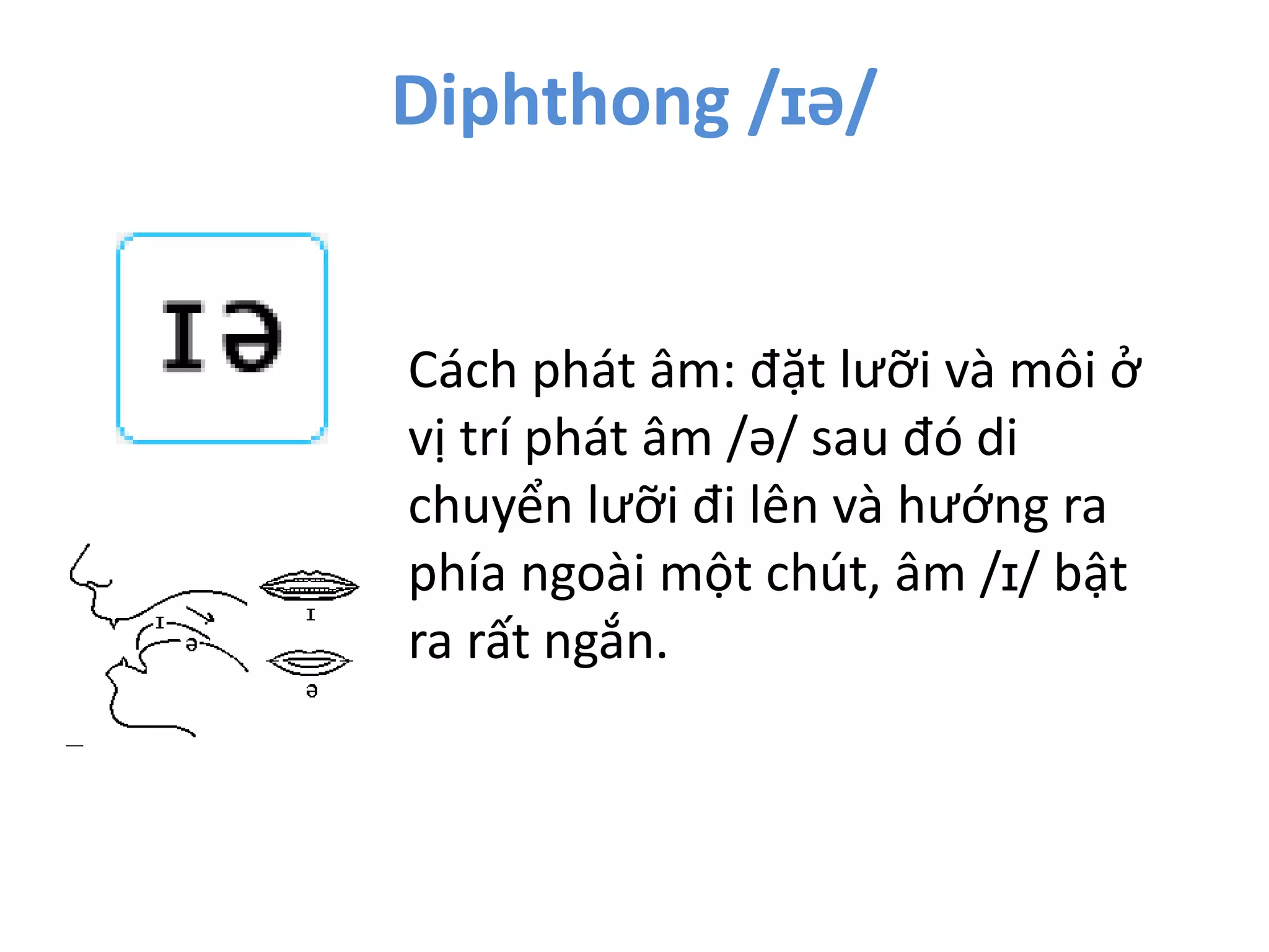 Luyện phát âm- Nguyên âm đôi (Diphthong) | PPTX