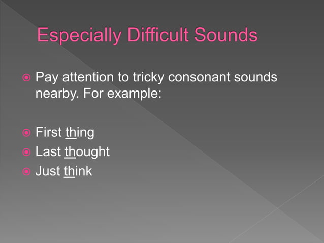 Solving Pronunciation Problems for Chinese ESL Learners | PPTX | Dental ...