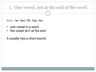 Pronunciation Rules | PPTX