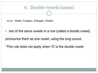 Pronunciation Rules | PPTX