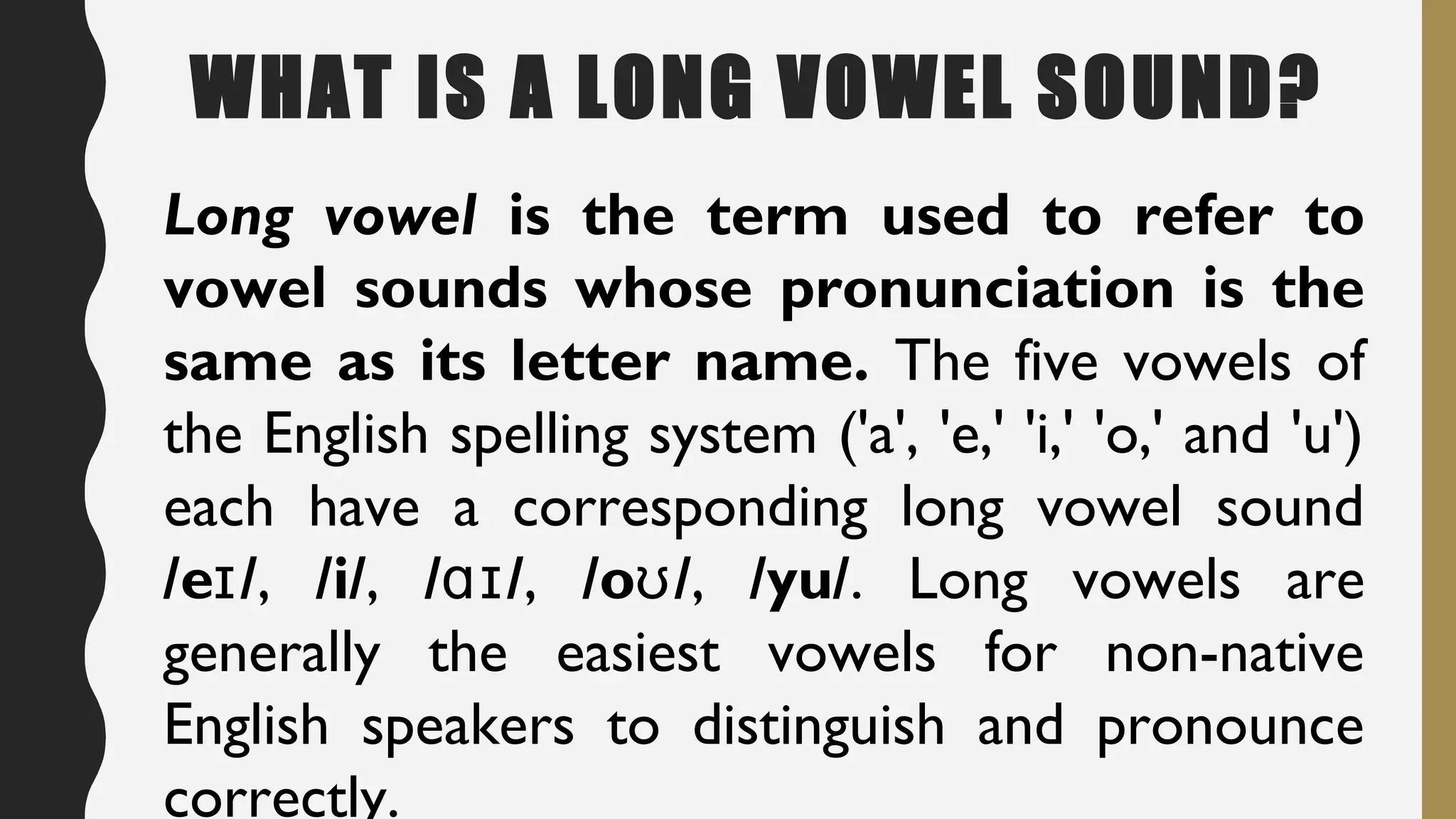 Pronunciation (Vowel) | PPT