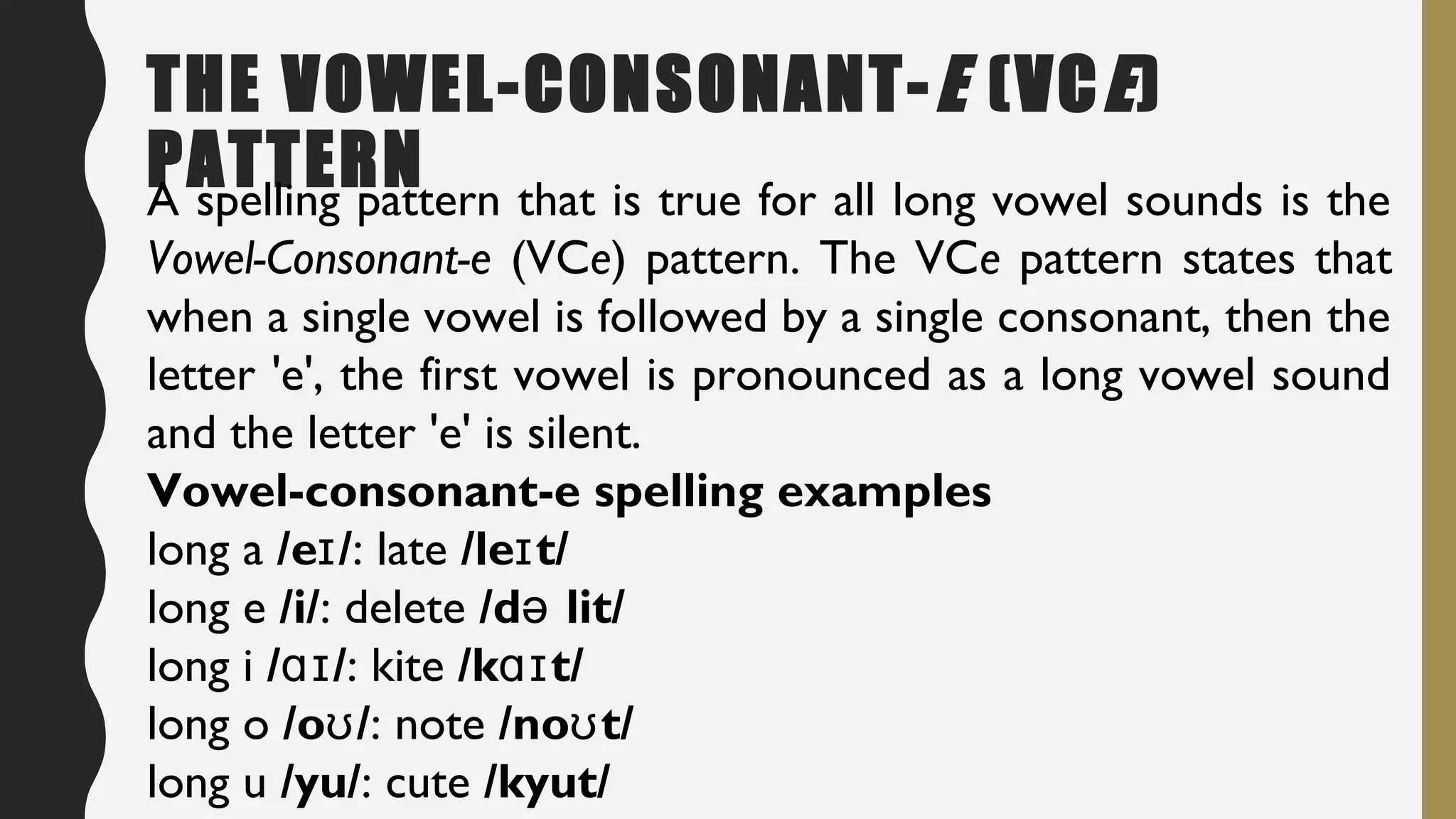 Pronunciation (Vowel) | PPT