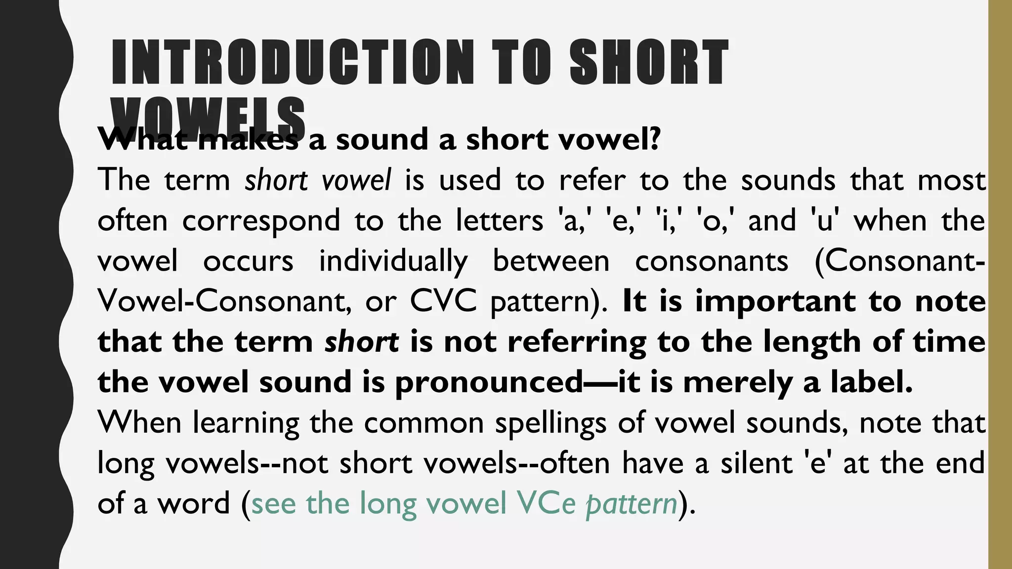 Pronunciation (Vowel) | PPT