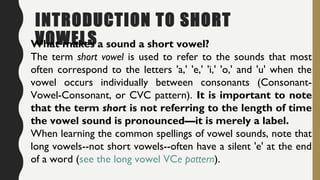 Pronunciation (Vowel) | PPT