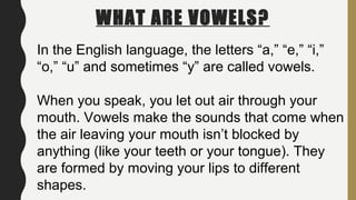 Pronunciation (Vowel) | PPT