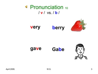 Pronun U10.V B. | PPT