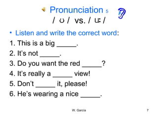 Pronun u5.u u. | PPT