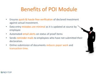 Proof of investment | PPT