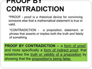 Proof By Contradiction Math