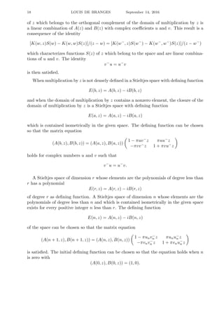 A PROOF OF THE RIEMANN HYPOTHESIS - Louis de Branges | PDF