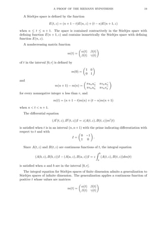 A PROOF OF THE RIEMANN HYPOTHESIS - Louis de Branges | PDF