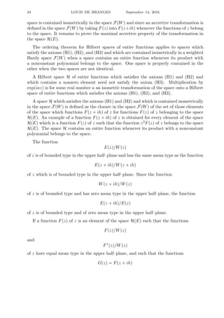 A PROOF OF THE RIEMANN HYPOTHESIS - Louis de Branges | PDF