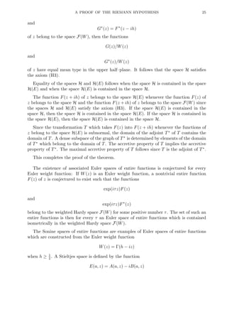 A PROOF OF THE RIEMANN HYPOTHESIS - Louis de Branges | PDF