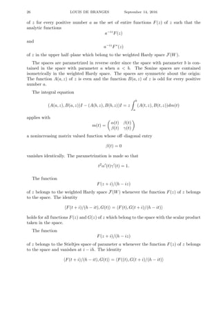A PROOF OF THE RIEMANN HYPOTHESIS - Louis de Branges | PDF