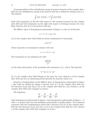 A PROOF OF THE RIEMANN HYPOTHESIS - Louis de Branges | PDF