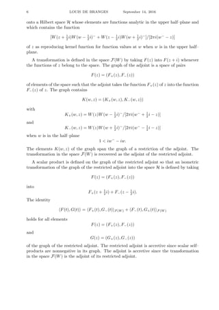 A PROOF OF THE RIEMANN HYPOTHESIS - Louis de Branges | PDF