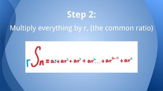 Proof: sum of a geometric series | PDF