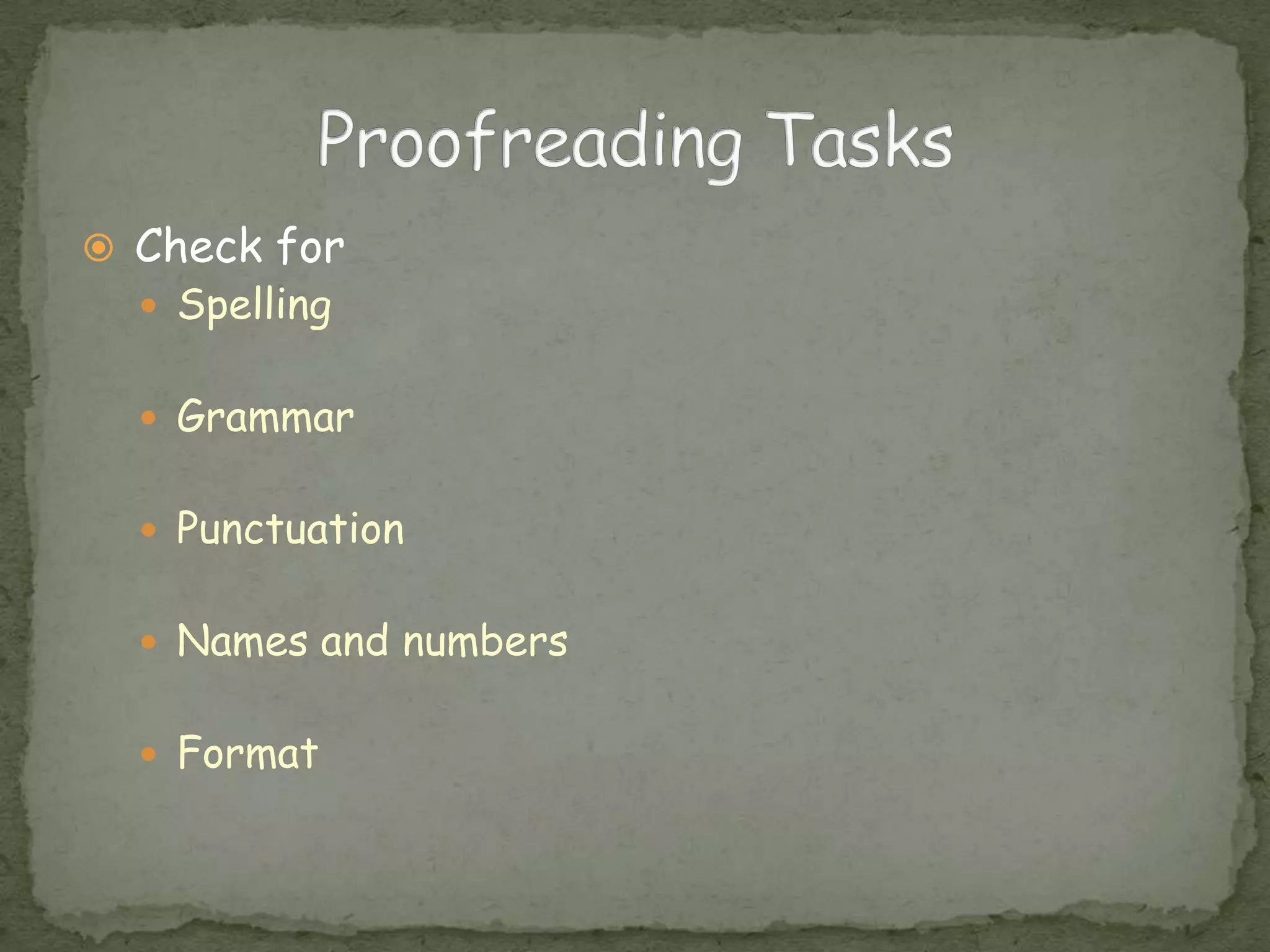 Proofreading | PPT