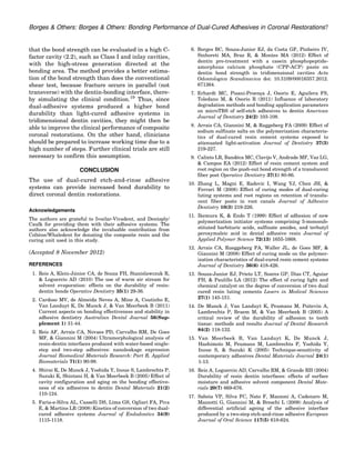 Dual-cured Dental Adhesives Operative Dentistry | PDF