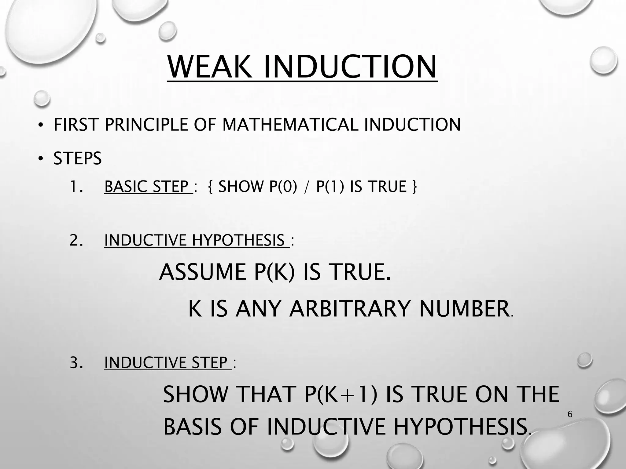 Proof by Counter Example & Mathematical Induction | PPTX