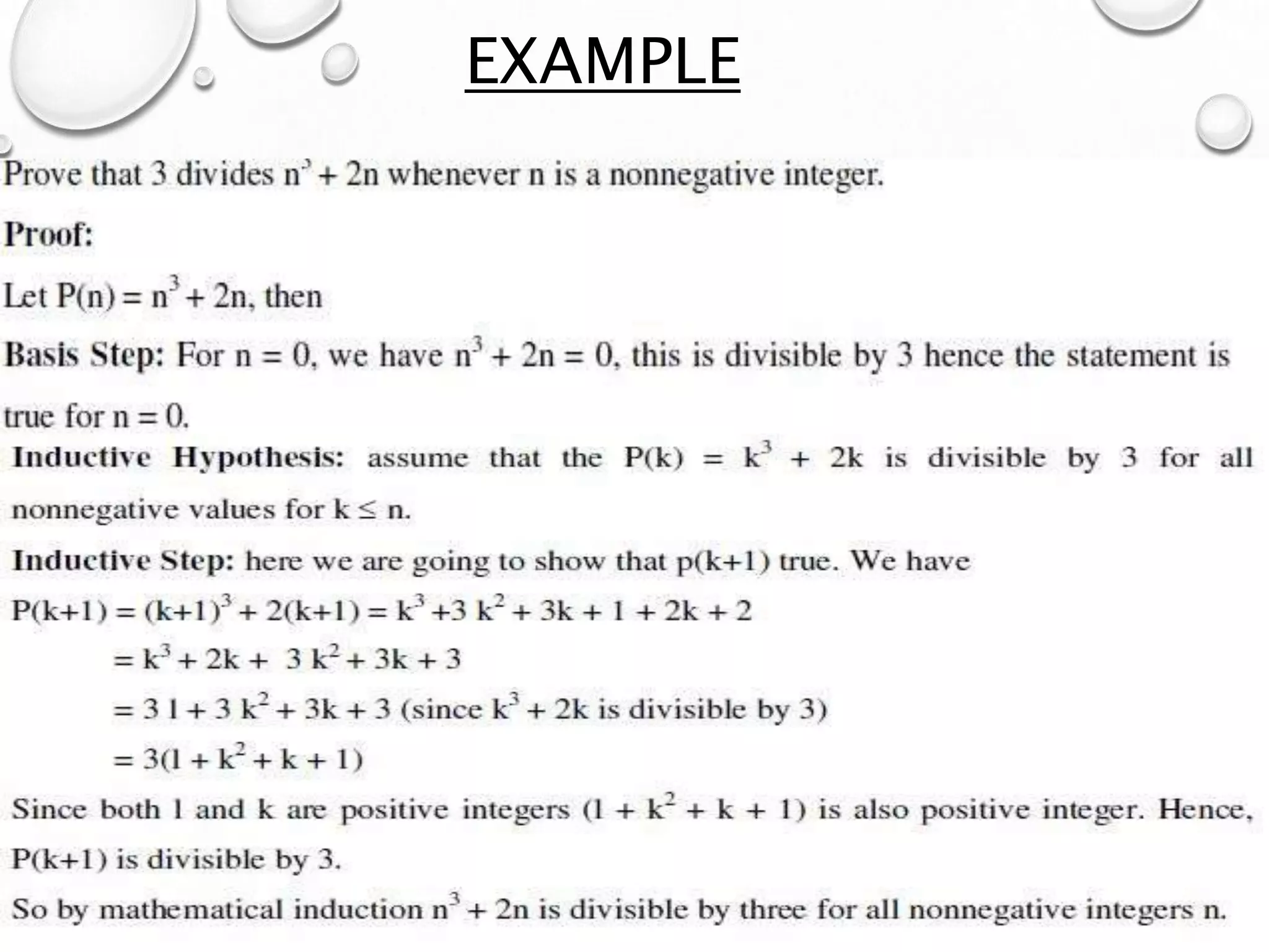 Proof by Counter Example & Mathematical Induction | PPTX
