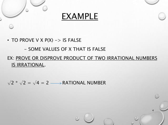 Proof by Counter Example & Mathematical Induction | PPTX