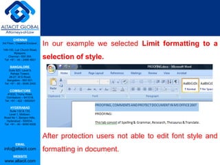 Proofing, comments and protect document in ms word | PPT | Technology ...
