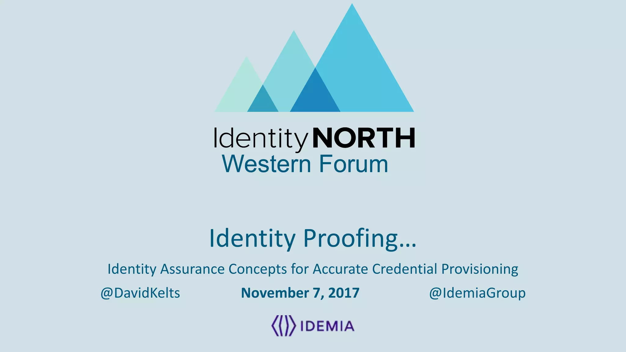 Identity Proofing to provision accurately | PPTX