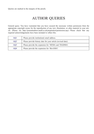 J adhesion science technol | PDF