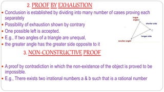Proof meaning nature & its types | PPTX