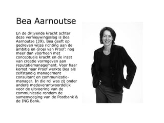 Proof & nieuwe collega’s 2 | PPT