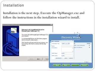 Proof of Concept Guide for ManageEngine OpManager | PPT