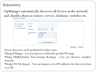 Proof of Concept Guide for ManageEngine OpManager | PPT